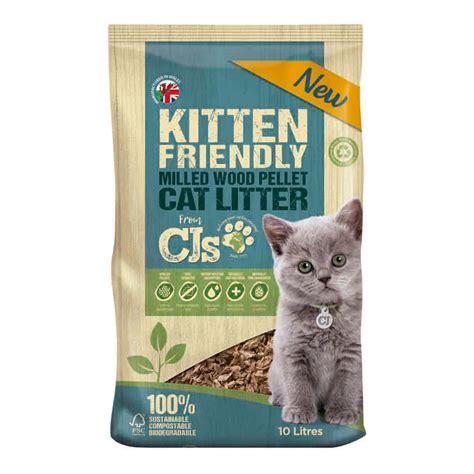 Cjs Kitten Wood Pellet Litter Cat Litter Jollyes