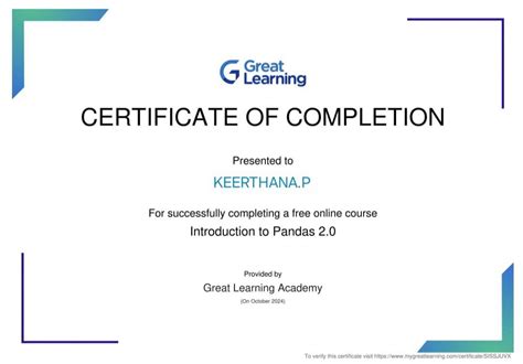 keerthana p on linkedin completed the pandas certificate