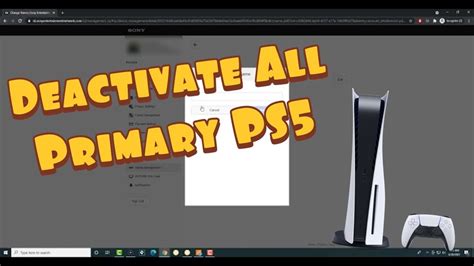 How To Deactivate All PS5 Primary Accounts YouTube