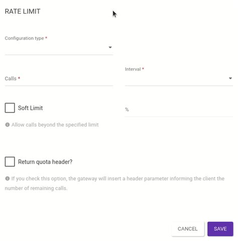 Rate Limit Sensedia Product Documentation
