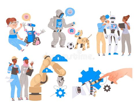 Robotics Programming With Engineer Characters Engaged In Artificial