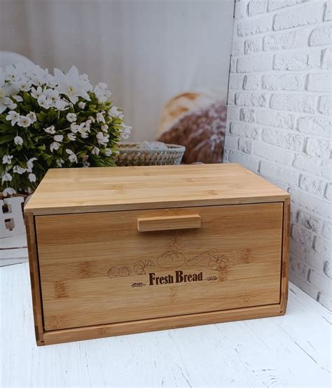 ᐉ Хлібниця Sandt 8834 бамбук з відкидною кришкою 34 6х28х17 8 см 8834 • Краща ціна в Києві