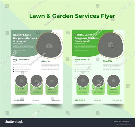 Lawn Mower Garden Landscaping Service Flyer Stock Vector Royalty Free 2561580021 Shutterstock