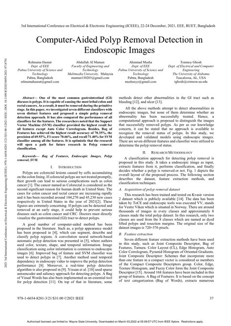 Pdf Computer Aided Polyp Removal Detection In Endoscopic Images
