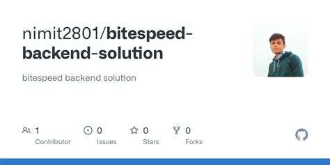 GitHub Nimit Bitespeed Backend Solution Bitespeed Backend Solution