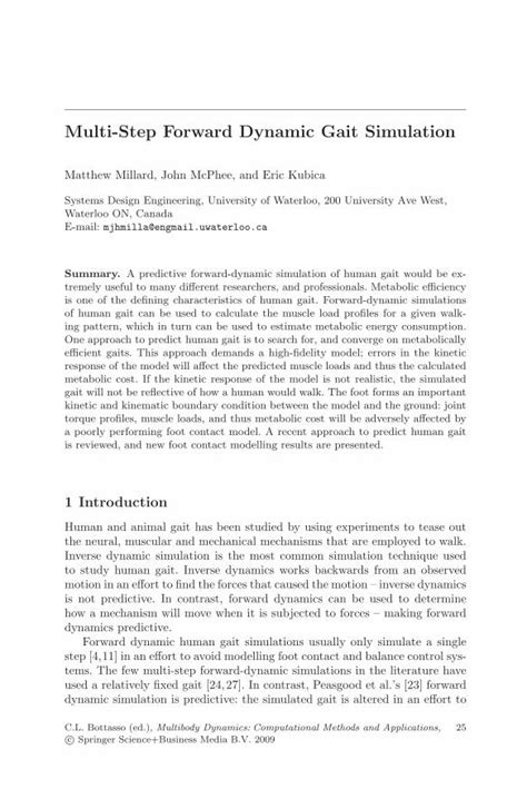 pdf multi step forward dynamic gait simulation dokumen tips