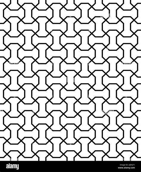 Seamless Geometric Background For Your Designs Modern Vector Black And