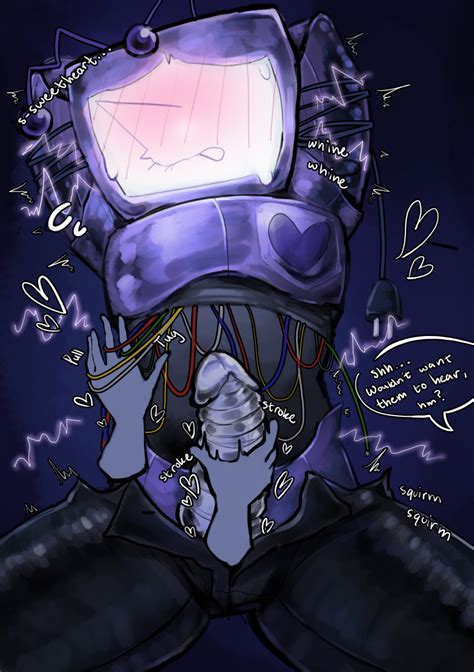 Rule 34 Blush Blush Lines Crt Deltarune Electronics Handjob Male Male Only Non Human Non Human