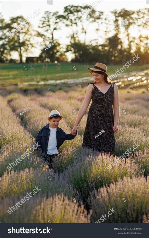 Cheerful Mom Son Enjoy Walk Together Stock Photo Shutterstock