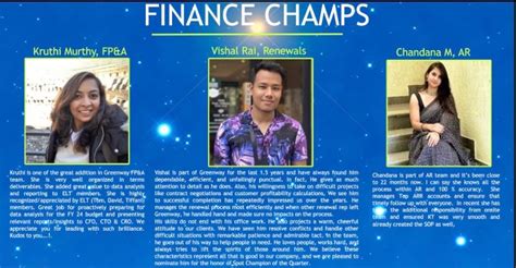 Financechamp Recognition Grateful Greenwayhealth Vishal Rai