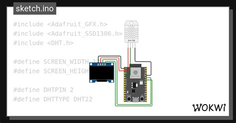 Esp32 Dht Ssd1306 Copy Wokwi Esp32 Stm32 Arduino Simulator