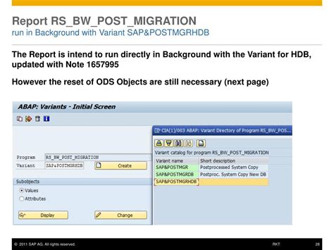 ppt unit 03 sap bw on hana migration bw 7 30 upgrade system copy