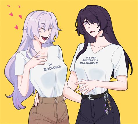 Acheron And Black Swan Honkai And More Drawn By Charathegay Danbooru