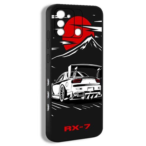 чехол для смартфона Подходит для Tecno Spark 8c Mazda Rx7 Fd3s Jdm Гонки Qtr16 купить с