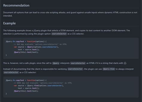 Unsafe JQuery Plugin CodeQl Alerts Issue Fyneworks Multifile GitHub