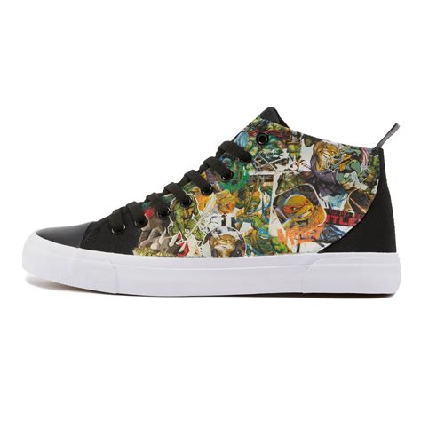 Akedo X Tmnt Comics High Top Black Clothing Zavvi Uk