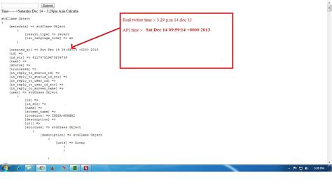 php twitter api 1 1 does not giving correct time stack overflow