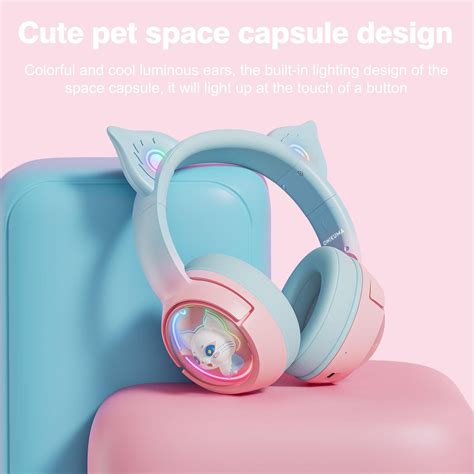 ONIKUMA B5 Gradient 2.4G Wireless Bluetooth Wired 3-mode Headphones ...