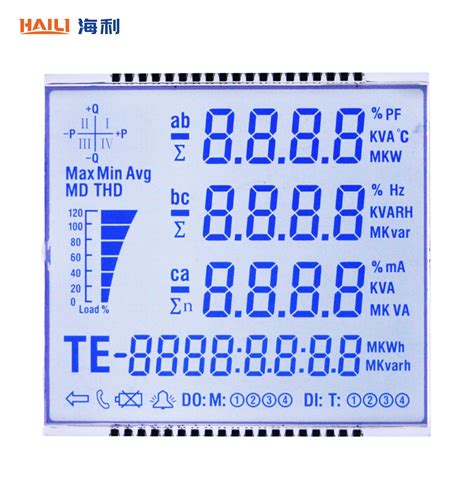 Custom 7 Segment Htn Lcd Display For Electricity Meterpower Metergas
