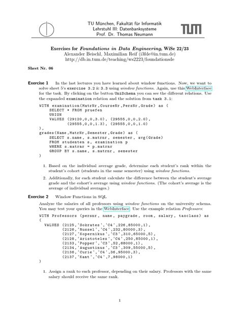 sheet 06 pdf databases computing