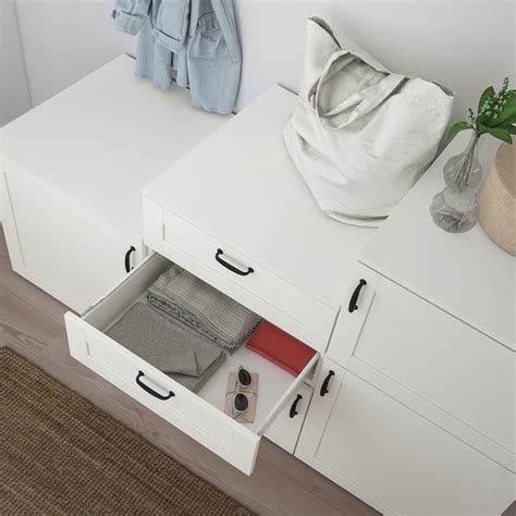 Platsa Kast Met Deuren En Lades Wit Sannidal Wit 180x57x103 Cm Ikea