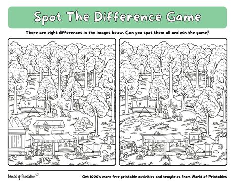 Free Spot The Difference Games Printable Free Printable