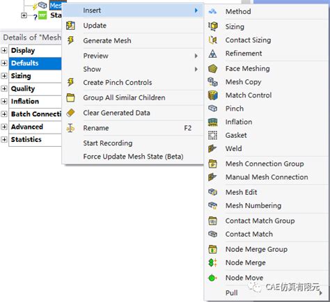 网格划分方法 ansys meshing 知乎
