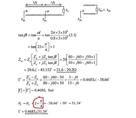 Reflection Coefficient Calculation Example Calculatorvgw