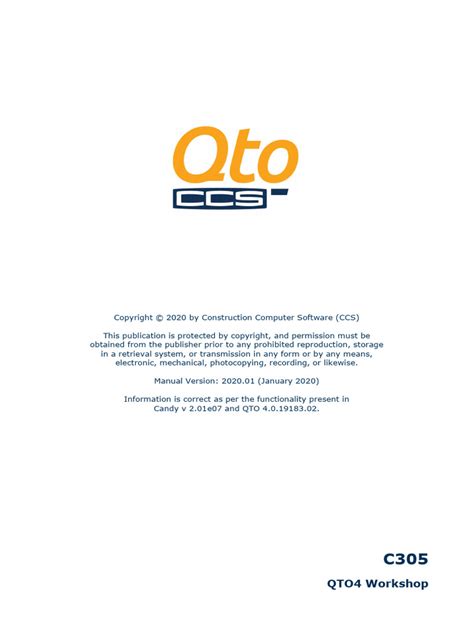 C305 Qto4 Workshop 202001 Pdf Menu Computing Window Computing