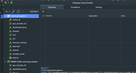 2 query builder wishes to delete wrong table in building a workflow feature request wappler