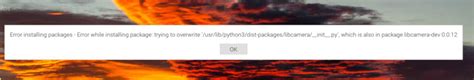 Cant Update Libcamera Problem Raspberry Pi Forums