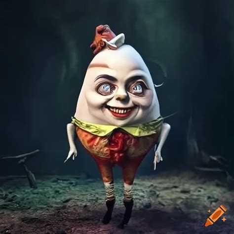 Humpty Dumpty In A Horror Setting Inspired By Alice In Wonderland On