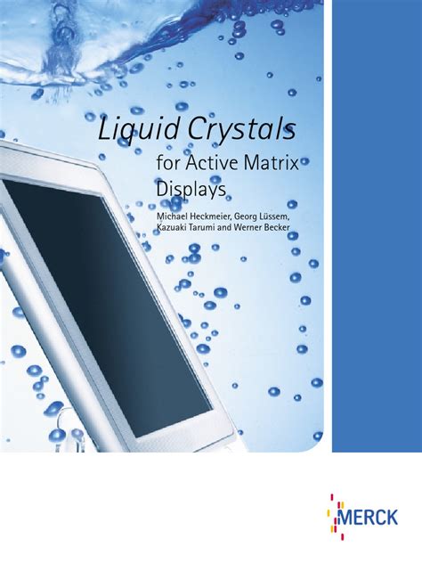 merck liquid crystals for active matrix displays pdf liquid crystal display liquid crystal