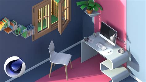 Cinema 4d Изометрическая сцена 3d изометрия Youtube