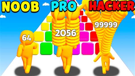 NOOB Vs PRO Vs HACKER In Long Neck Run YouTube