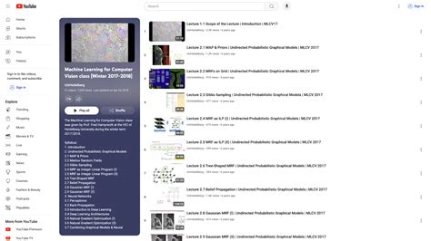 Machine Learning For Computer Vision Uniheidelberg Online Playground