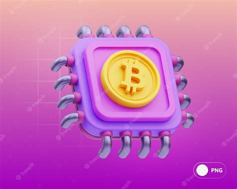 Premium Psd Cpu Render Cryptocurrency 3d Illustration