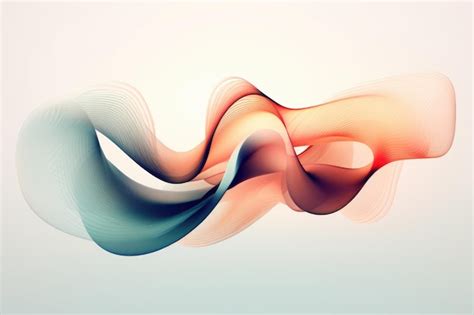 Premium Ai Image Parallel Bezier Curves Like Wave Line Generative Ai