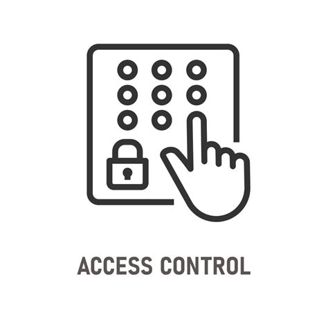 Access Control Line Icon On White Background Editable Stroke 14170034 Vector Art At Vecteezy