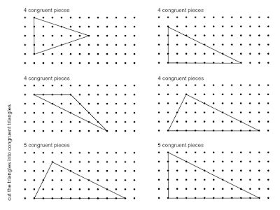 MEDIAN Don Steward Mathematics Teaching Triangles Cut Into Triangles
