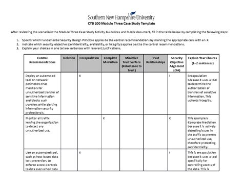 CYB 200 Module Three Case Study Template CYB 200 Module Three Case Study Template After