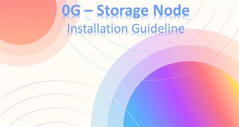 0g storage node step by step guide by yalamanchiveerendra medium