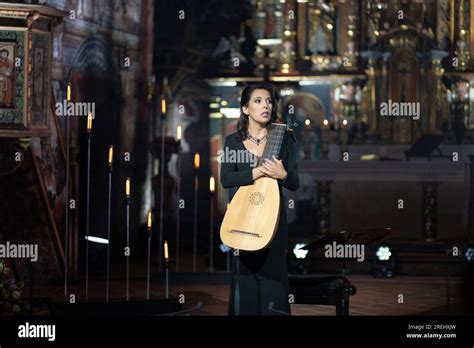27 Jul 2023 Lute Player Anna Wiktoria Swoboda Performes Baroque Music In Unesco Wooden Church In