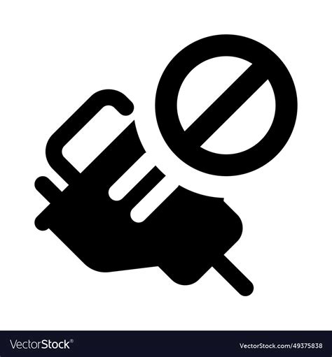 Vga Cables Restricted Due To Safety Concerns Vector Image