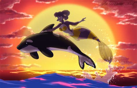 Orca Riding Marina Ych Commission By Pirate Scorcher On Deviantart