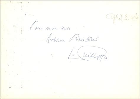 Isidor Philipp Autographed Inscribed Photograph Historyforsale Item 637