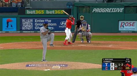 Brayan Rocchio Off The Foul Pole Cleguardians Win By Mlb 24vids