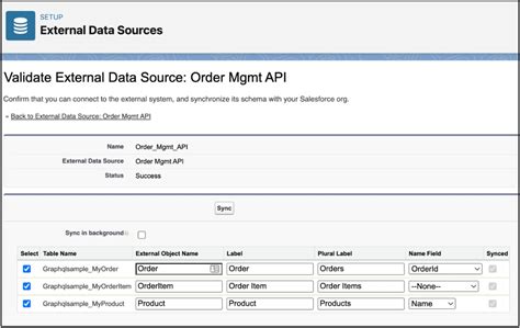 Set Up Salesforce Connect Setup Configuration Access Amazon Rds