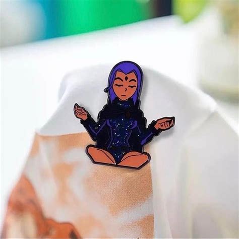 New Raven Teen Titans Enamel Pin 12 Wide X Depop