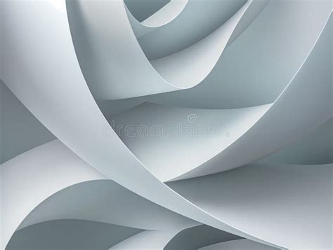 Abstract White Curved Shapes Background Stock Image Image Of Futuristic Soft 319055577